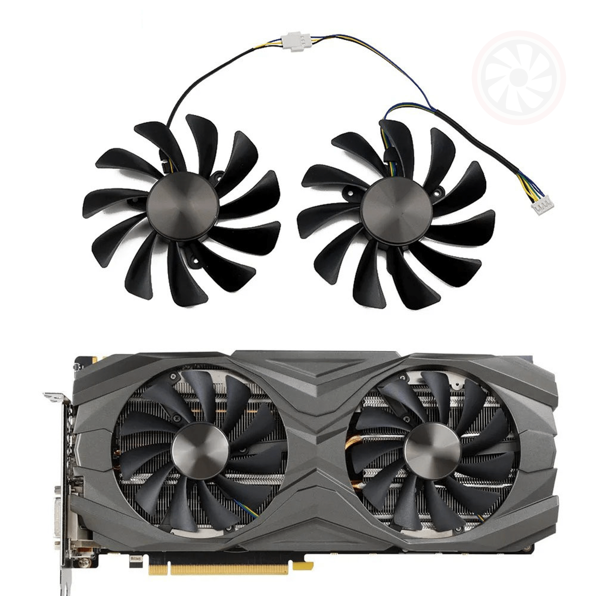 Zotac Gtx 1070 1080 Amp Edition Replacement Fan Set Gpuconnectcom