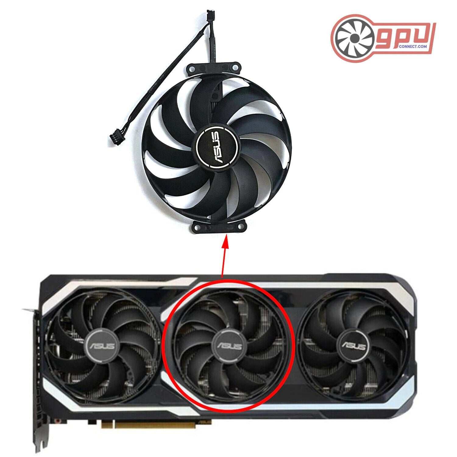 ASUS MEGALODON RTX 3060 Ti 3070 Replacement Fan Set – GPUCONNECT.COM