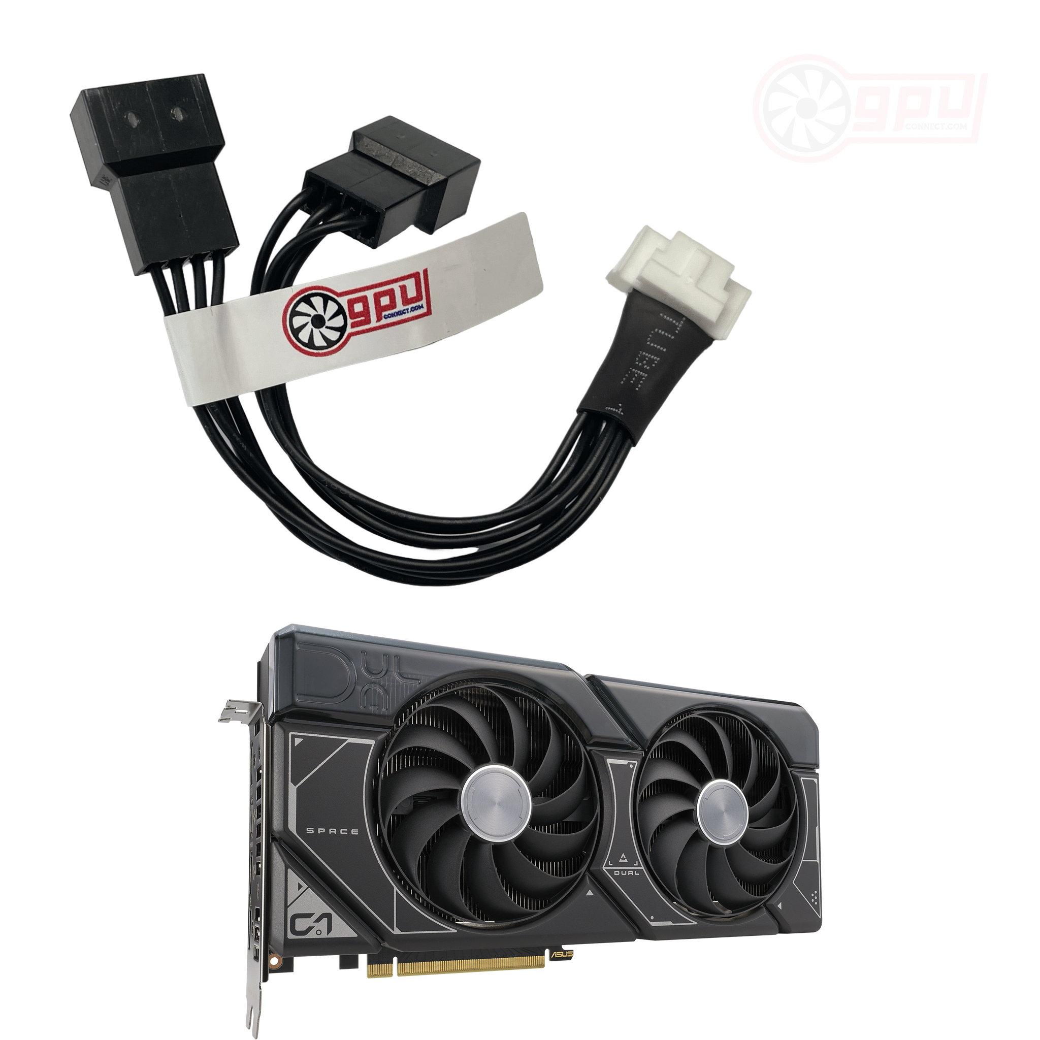 Asus RTX 4070 DUAL Deshroud Cable 7 Pin to 4 Pin Adapter – GPUCONNECT.COM