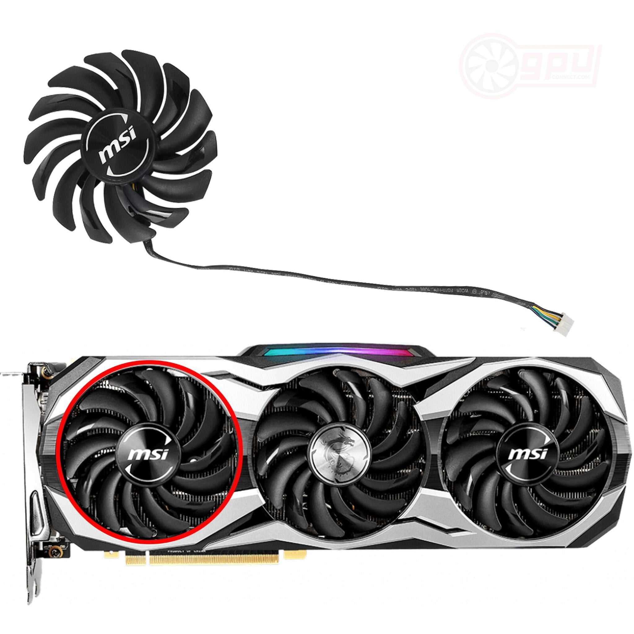MSI GeForce RTX 2070 2080 2080 Ti DUKE Graphics Card Replacement Fan – GPUCONNECT.COM