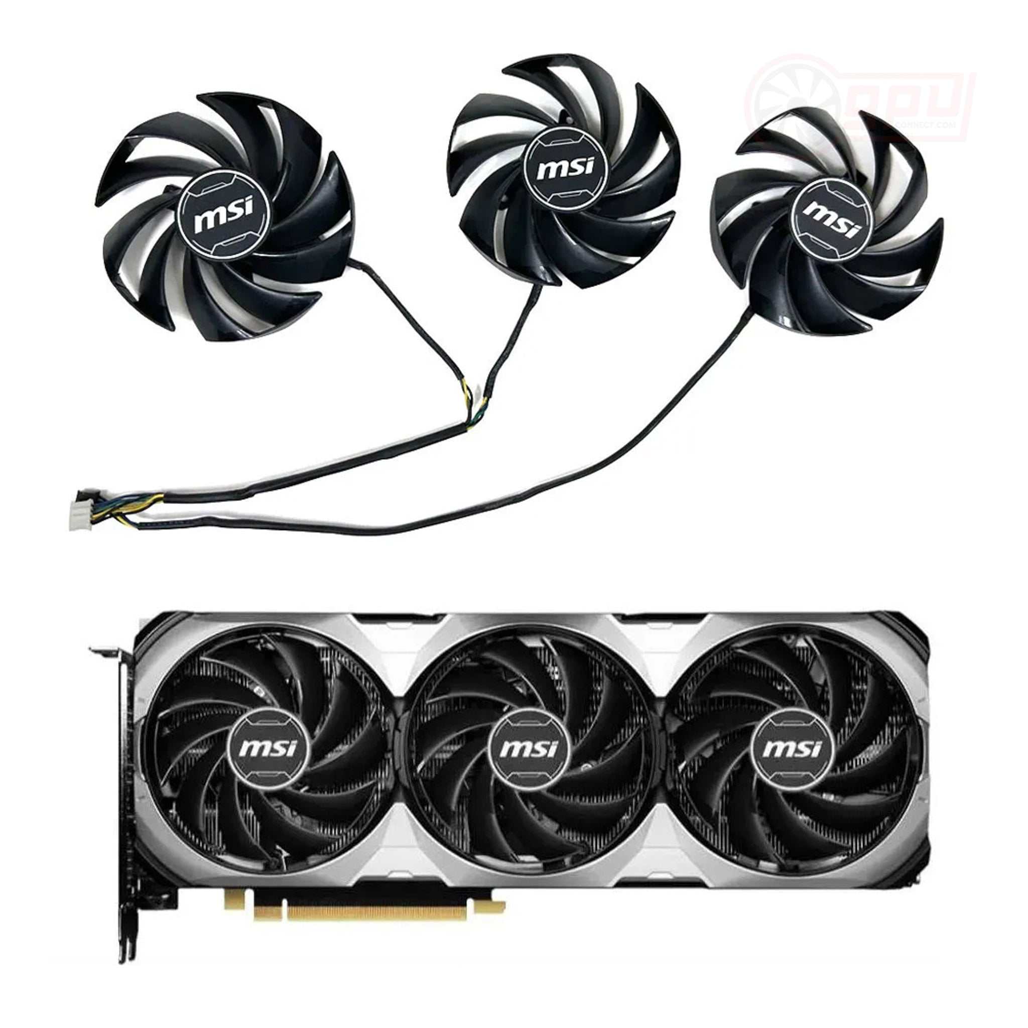 MSI GeForce RTX 4060 TI / 4070 VENTUS 3X GPU Fans – GPUCONNECT.COM