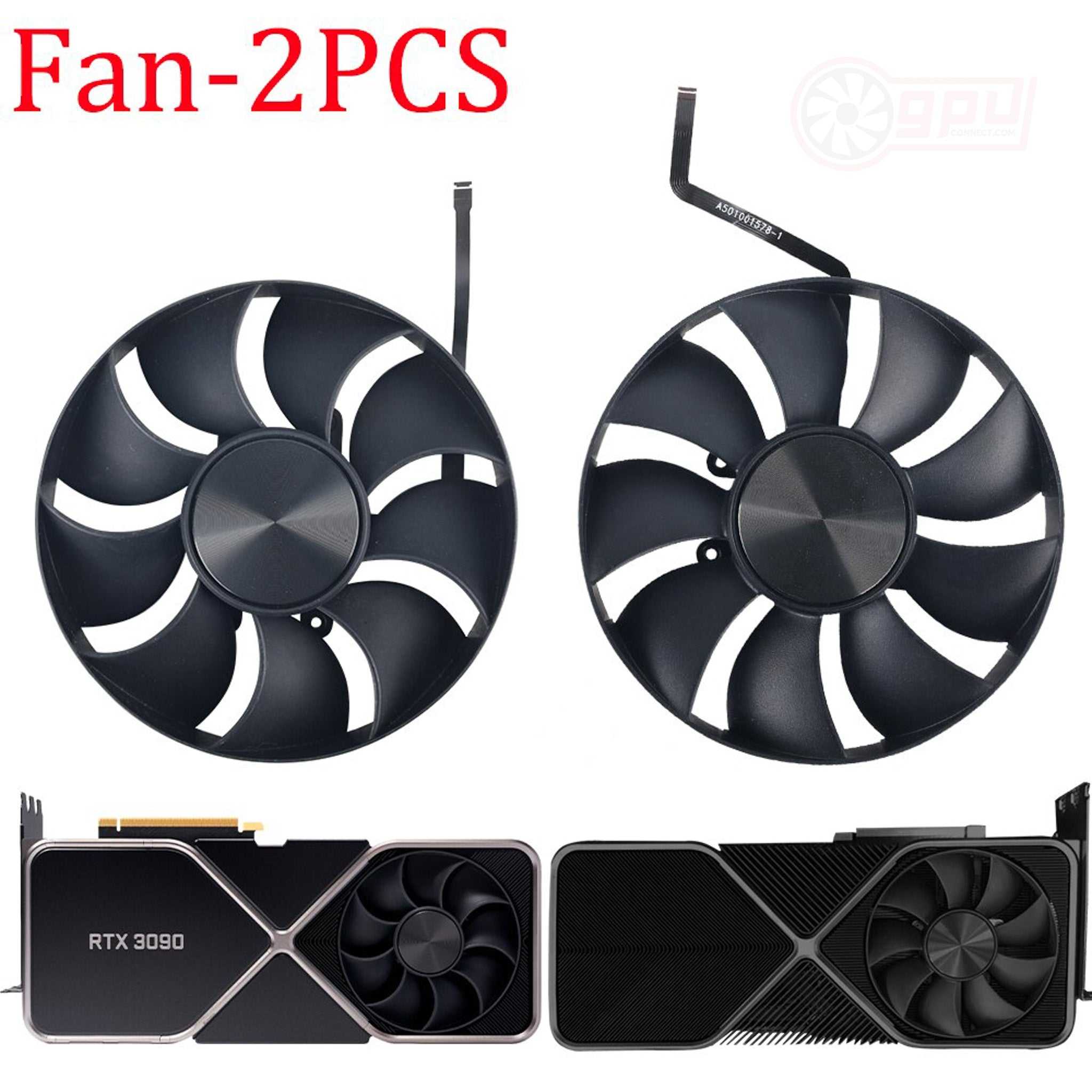 NVIDIA GeForce RTX 3090 3090 Ti Founders Edition FE Replacement Fans ...