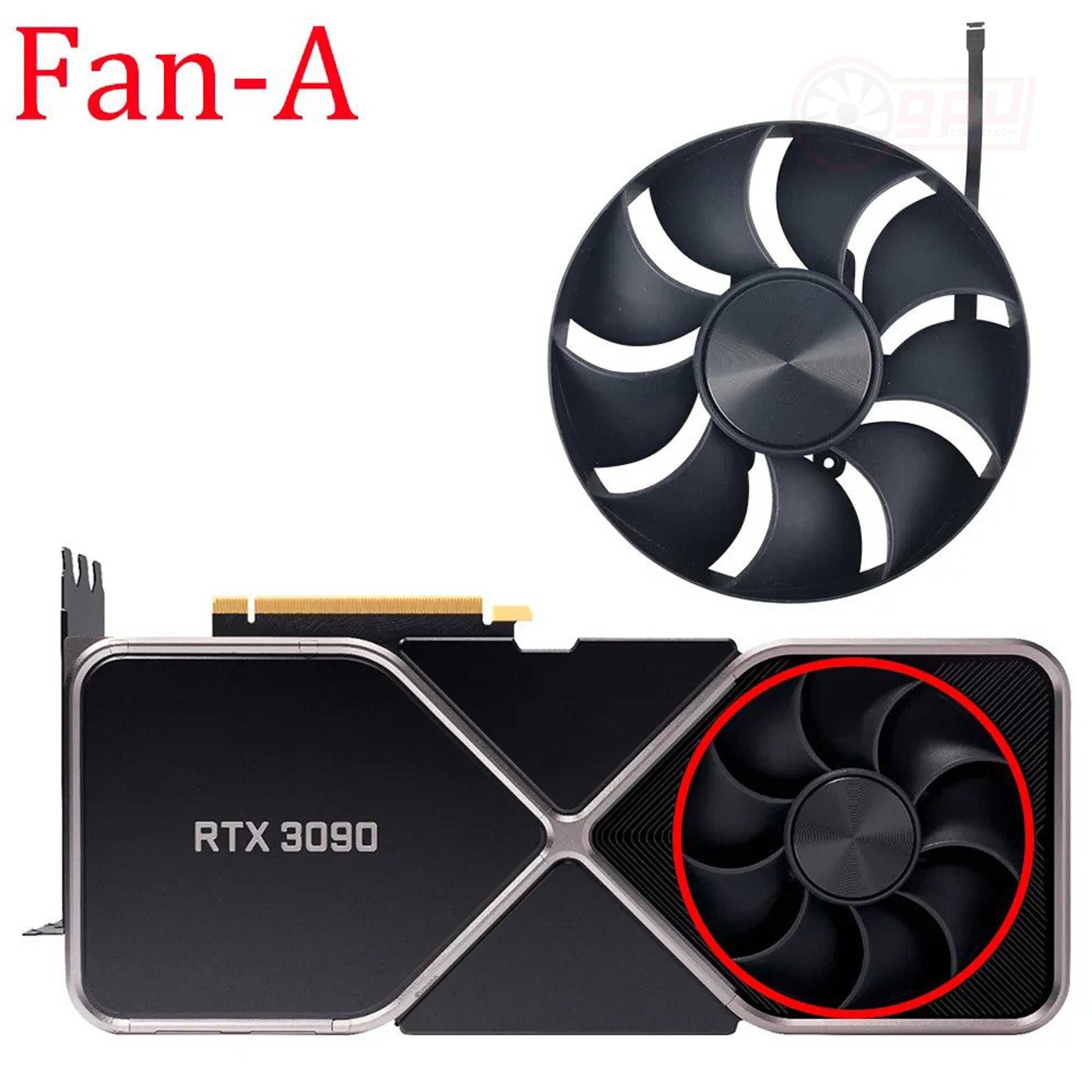 NVIDIA GeForce RTX 3090 3090 Ti Founders Edition FE Replacement Fans ...