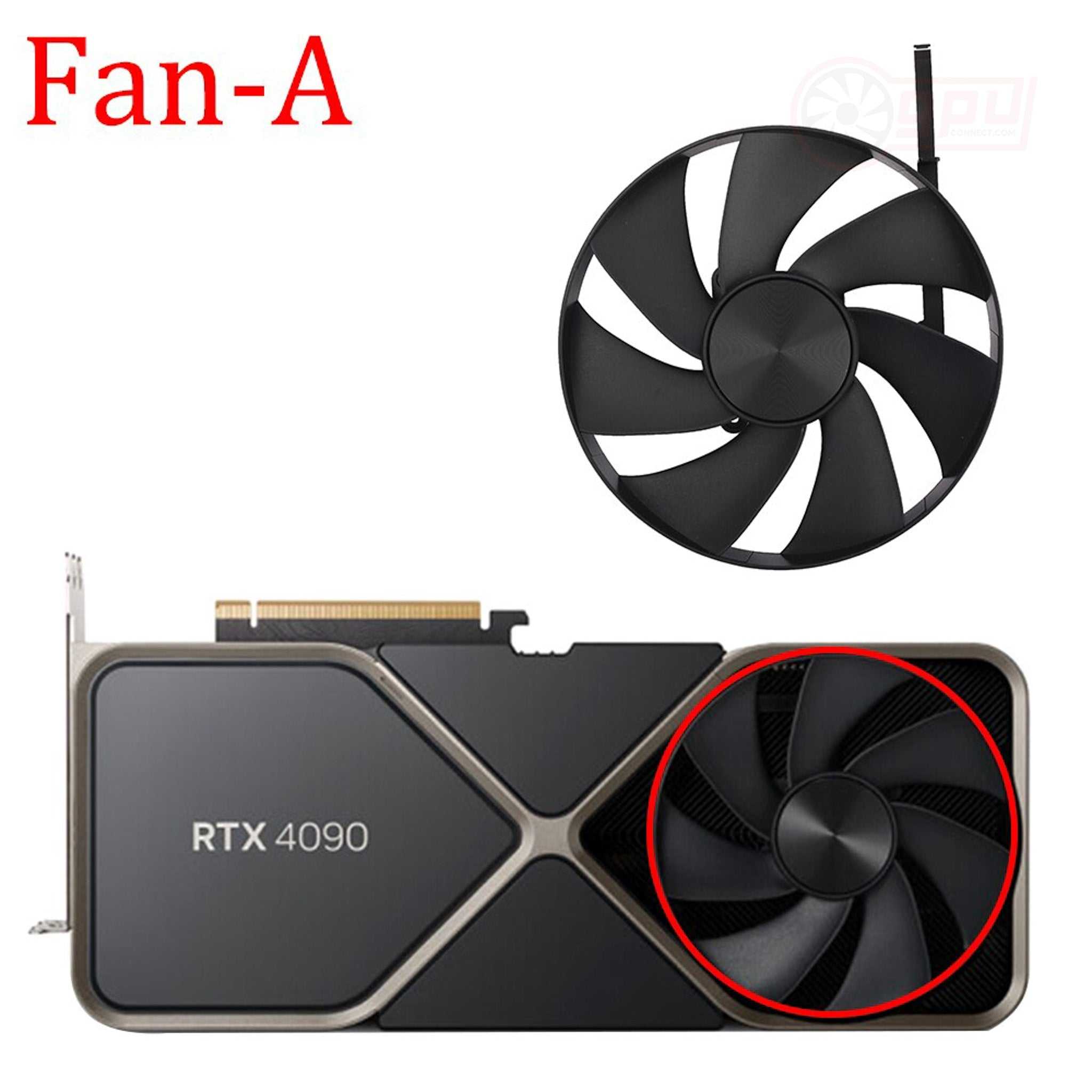 NVIDIA GeForce RTX 4090 FE Founders Edition Replacement GPU Fan ...