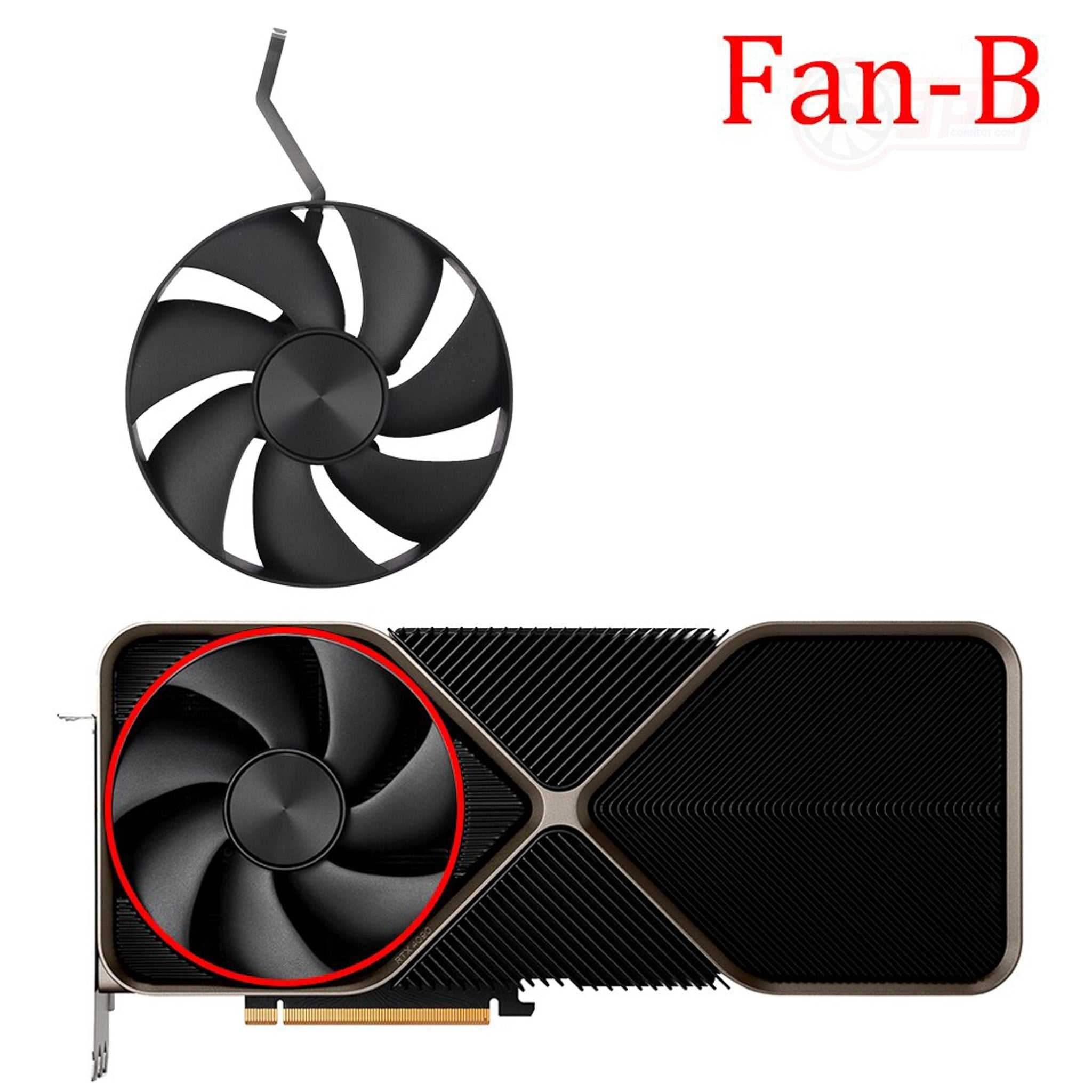 NVIDIA GeForce RTX 4090 FE Founders Edition Replacement GPU Fan ...