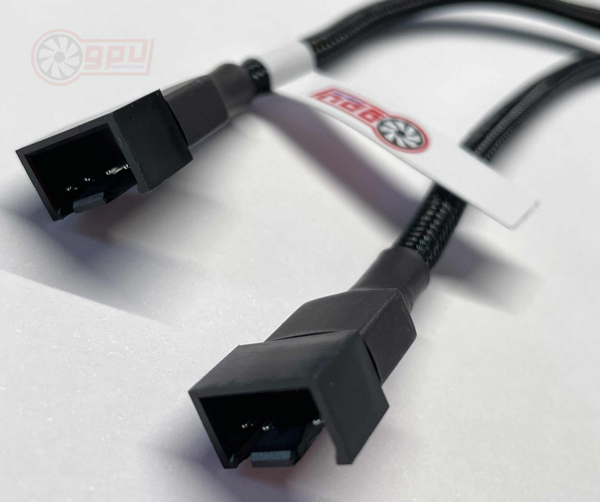 PREMIUM 2-Way PWM Fan Y-Splitter Cable 4-Pin Extension Lead CPU 26cm ...