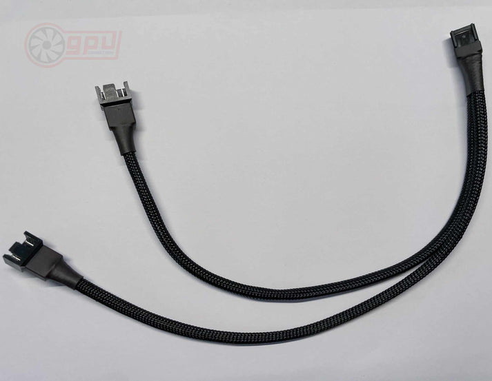 PREMIUM 2-Way PWM Fan Y-Splitter Cable 4-Pin Extension Lead CPU 26cm ...