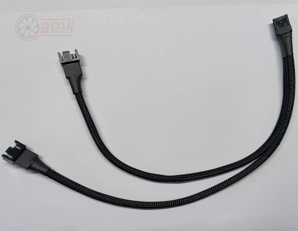 PREMIUM 2-Way PWM Fan Y-Splitter Cable 4-Pin Extension Lead CPU 26cm ...